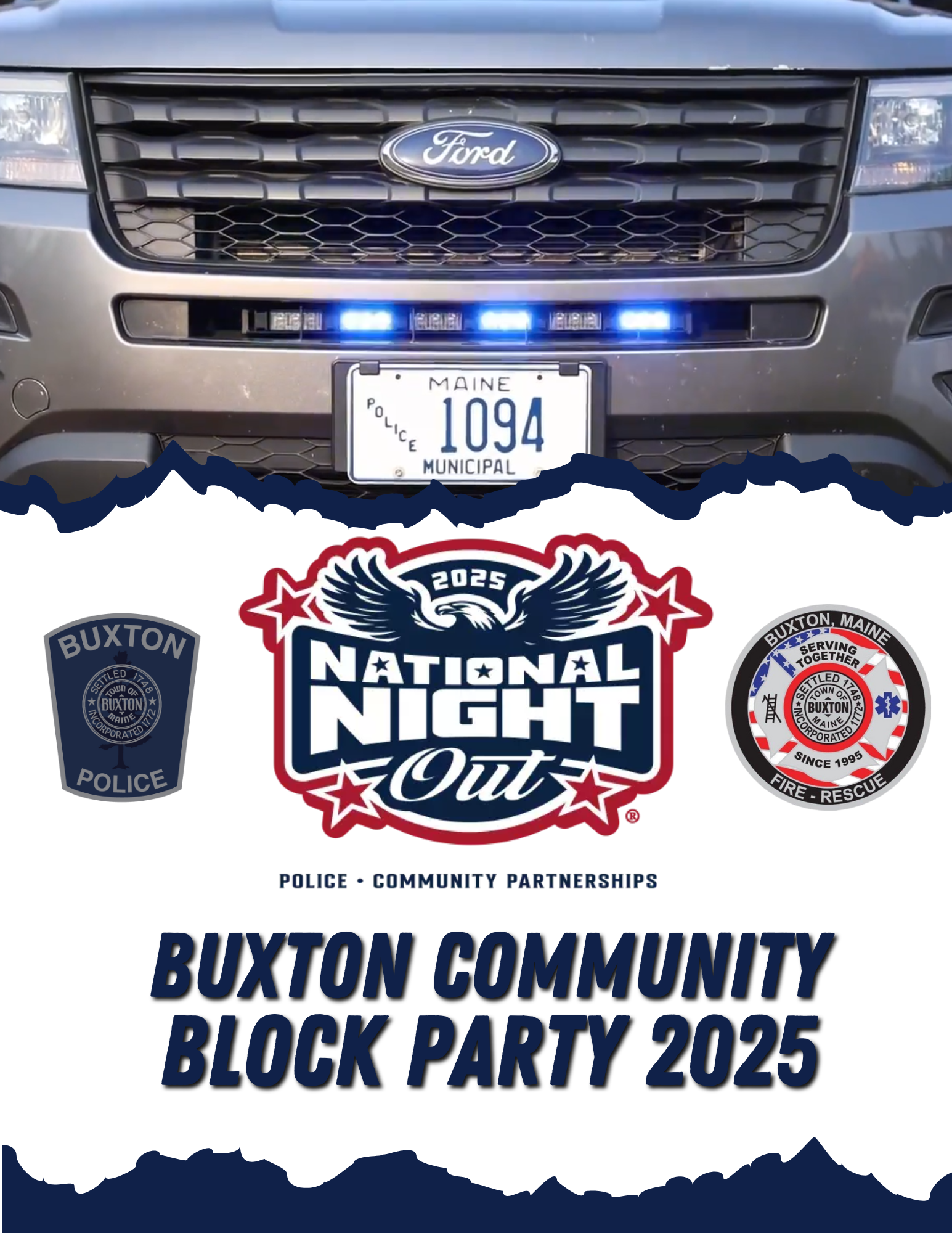 National Night Out 2025 – Buxton Police Department