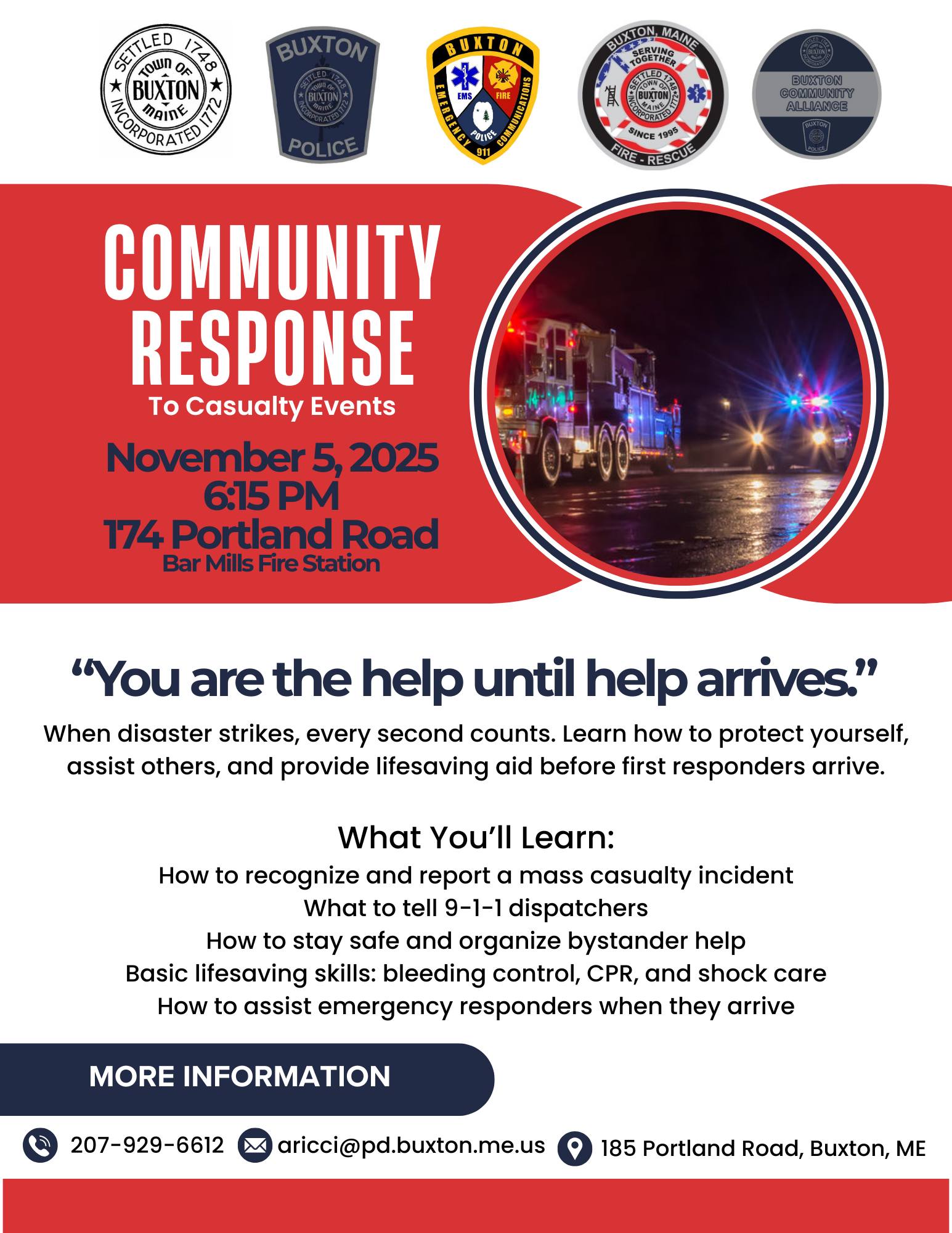Community Alliance – Buxton Police Department